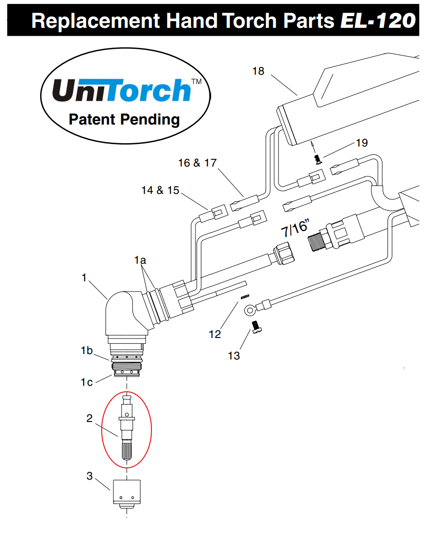 Plasma Electrode Unitorch El120 Pk Of 5 — Eastern Welding Supplies VIC