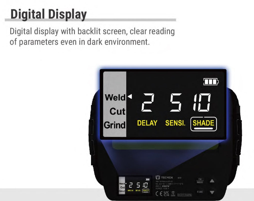 Welding Helmet Tecmen Iexp 950 Xlarge Lens — Eastern Welding Supplies VIC