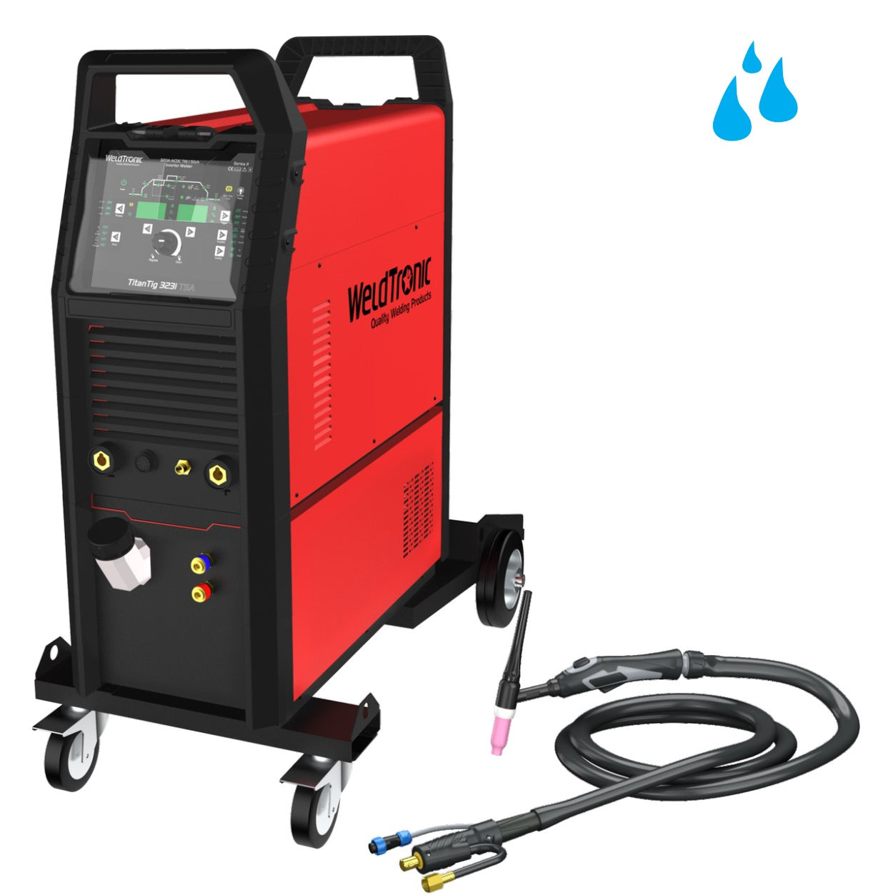 Tig Welder Ac/dc Weldtronic Titan 323i Tsa 320a 415v — Eastern Welding Supplies VIC